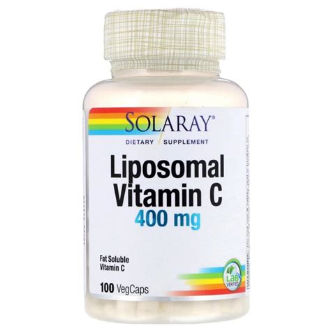 Solaray Liposomal Vitamina C 400mg 100 Caps Farmacia Tuset