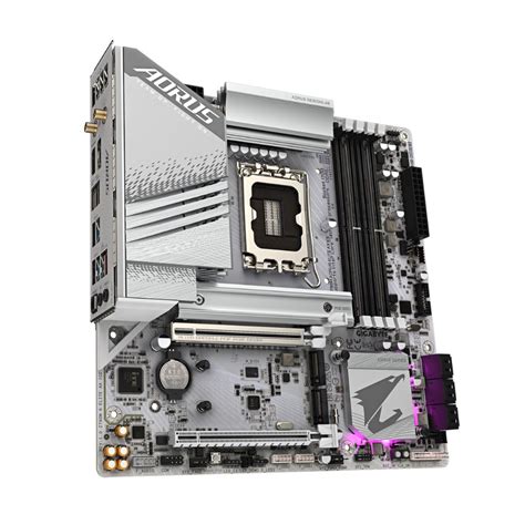 Gigabyte Z790m Aorus Elite Ax Ice Matx Placa Mãe Lga 1700 Com Ddr5