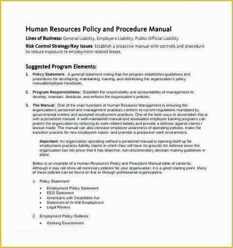 Top Physical Therapy Policy And Procedure Manual Template Policy