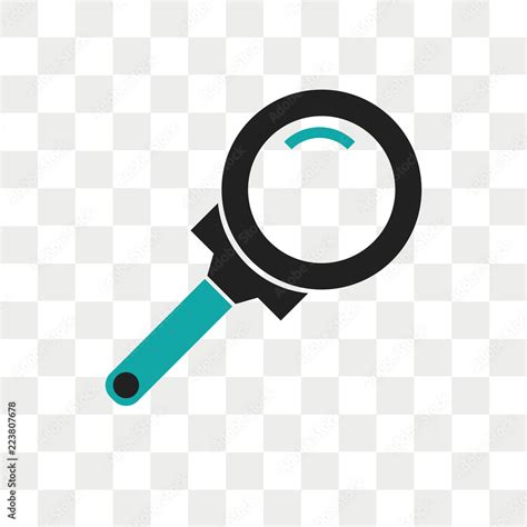 Magnifier Tool In Vertical Position Interface Vector Icon Isolated On