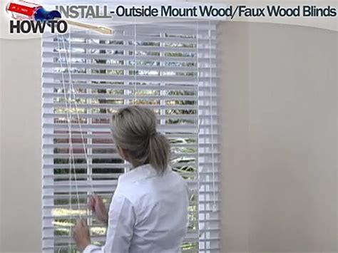 How To Install Wood And Fauxwood Blinds Outside Mount InstOMBlindWoodFaux Faux Wood Blinds