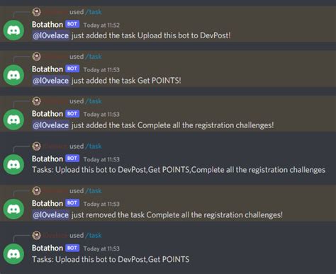 Discord Task Bot Devpost