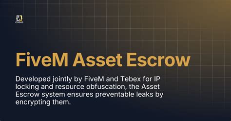 Fivem Asset Escrow