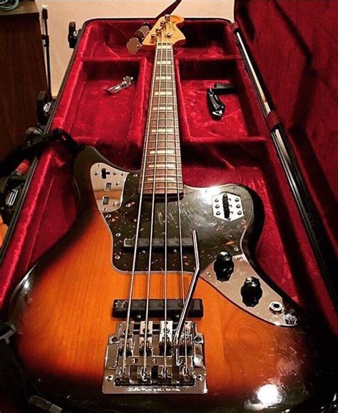 Vintage Bass Guitar In Case