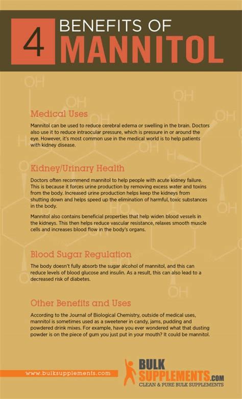Mannitol Benefits Side Effects And Dosage