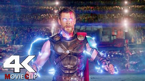 Thor Vs Hulk Fight Scene Thor Ragnarok Imax Movie Clip Hd K Youtube