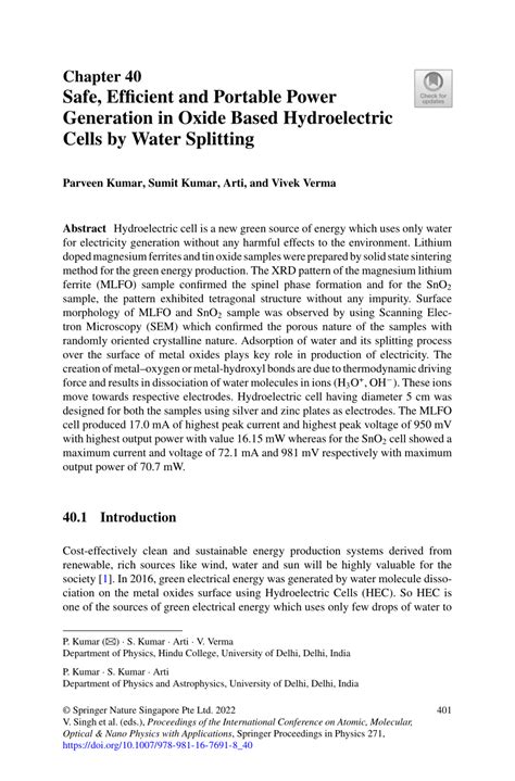 Pdf Safe Efficient And Portable Power Generation In Oxide Based