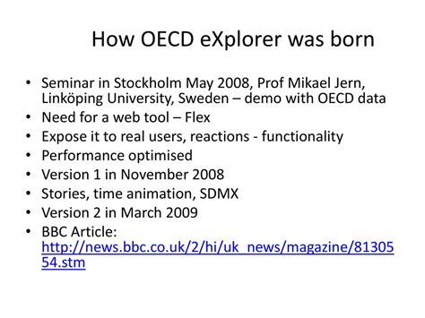 Oecd Explorer A Powerful Interactive Tool For Visualising And