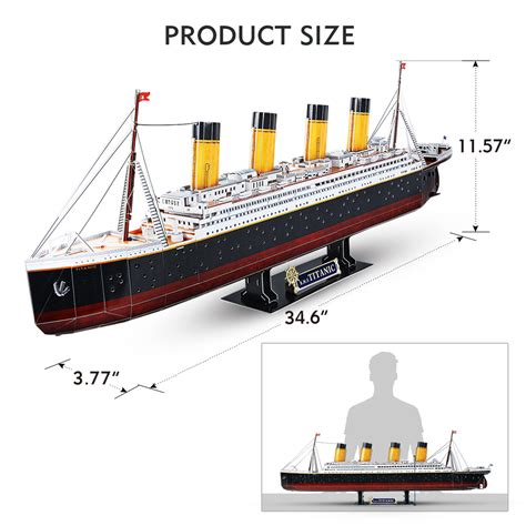 3D Пазл Титаник: купить конструктор головоломка Корабль Titanic с LED ...