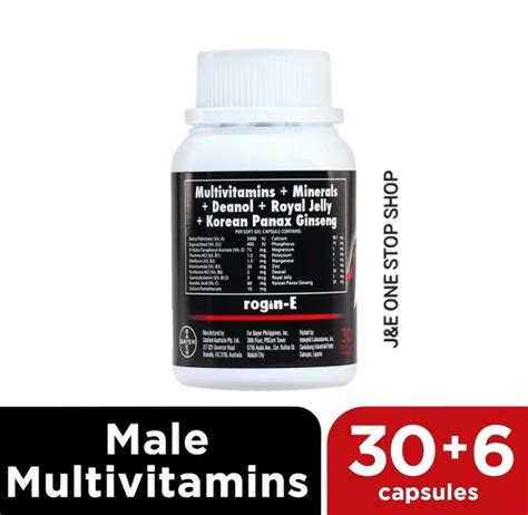 Rogin E Male Multivatimins Soft Gel 36 Capsules 1 Bottle Lazada Ph