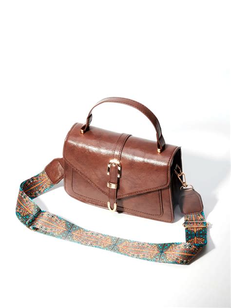 Женская сумка кросс боди через плечо с фурнитурой большая вместимость купить по низким ценам