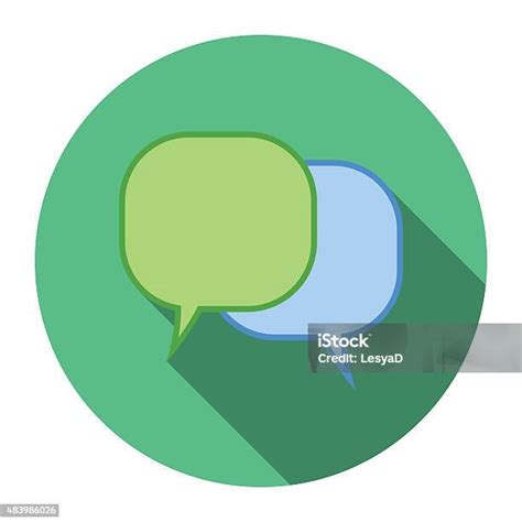 Konsep Ilustrasi Vektor Desain Datar Untuk Dialog Gelembung Ucapan