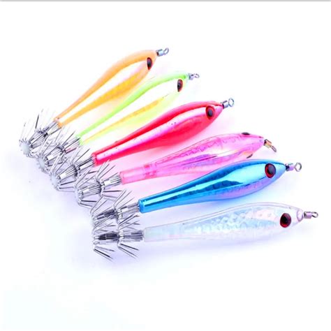 1pcs 95cm6g Luminous Light Wood Shrimp Lure Squid Fishing Lure