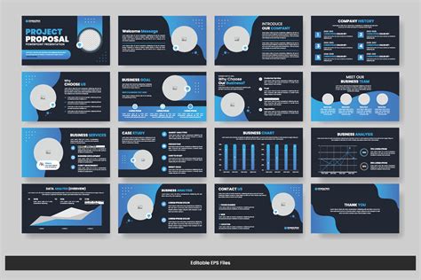 Vector Business Powerpoint Presentation Slides Template Green Color
