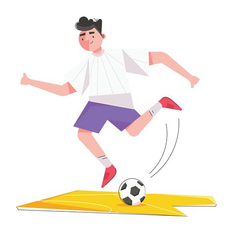 Trendy Soccer Kick 23912692 Vector Art At Vecteezy