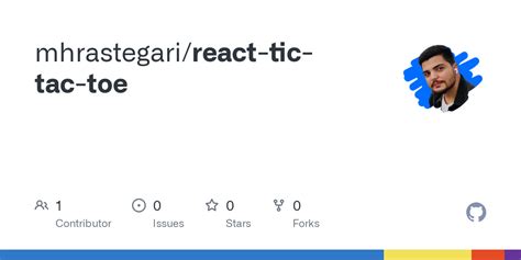 GitHub Mhrastegari React Tic Tac Toe