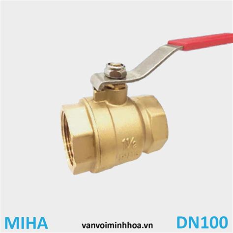 Van Bi đồng Tay Gạt Phi 114 Dn100 Miha Inox Ren Trong