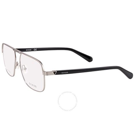 Guess Mens Grey Square Eyeglass Frames Gu196601057 889214033888