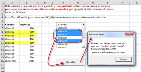 Vba Suma Selectiva Con Un Listbox Excel Foro Un Blog De Excel