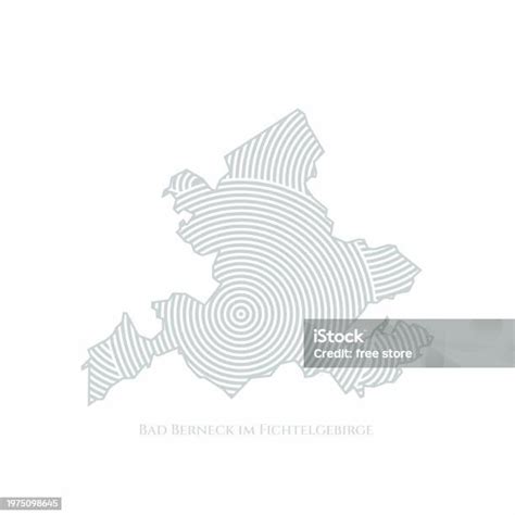 Bad Berneck Im Fichtelgebirge 지도 세계 지도 국제 벡터 템플릿 독일 지역 실루엣 벡터 일러스트 레이 션