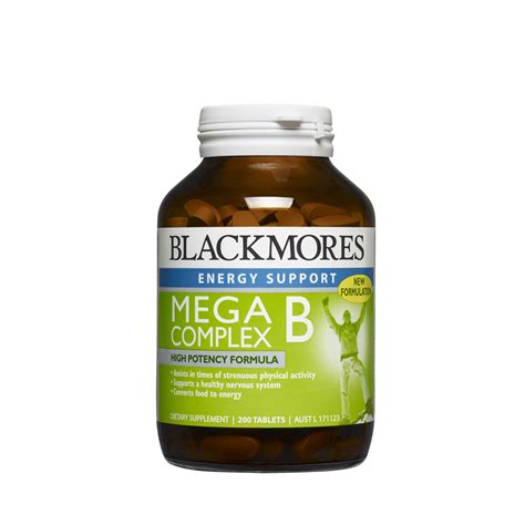 Blackmores Mega B Complex 200 Tablets Chapman And Wood