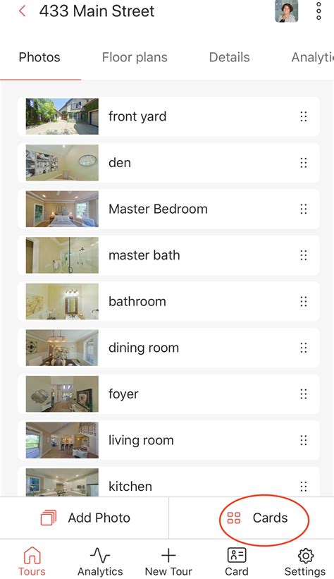 Reordering Photos Using The Mobile Apps Ricoh360 Tours