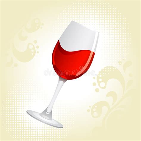 Glass Of Red Wine Stock Vector Illustration Of Beverage 21970636