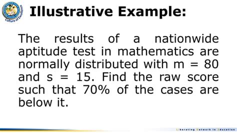 applying normal curve in problem solving pptx