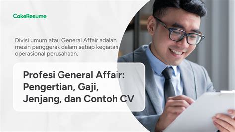 Mengenal General Affair Pengertian Gaji Jenjang Karier Contoh Cv