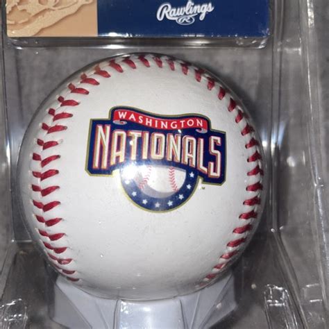 Washington Nationals 2005 Logo White Rawlings Souvenir Baseball Ball Ebay