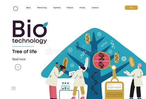 Bio Technology Flat Vector Illustration Stock Illustration Illustration Of Innovation Zdna