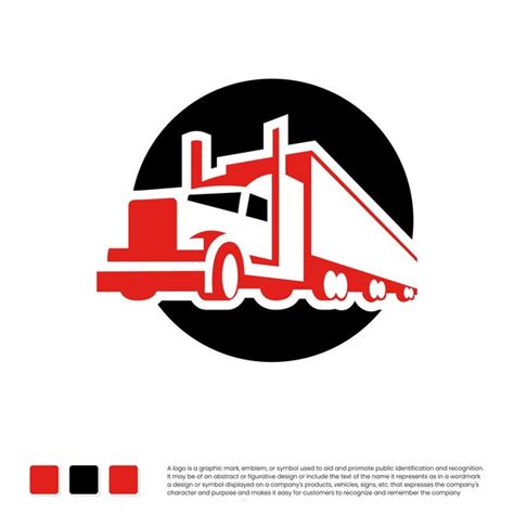 Vrachtwagen Logo Levering Pictogram Vector Symbool Auto Logo