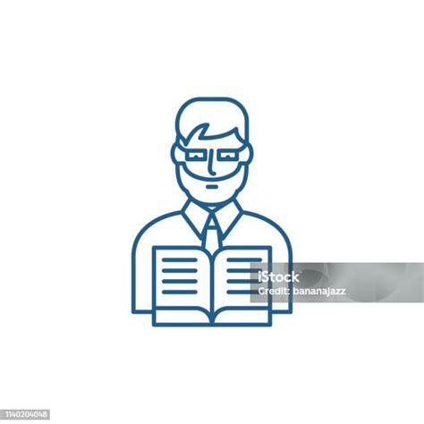 教師在學校線形圖示概念老師在學校平向量符號 標誌 概述例證向量圖形及更多人圖片 人 兒童 圖示 Istock