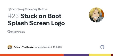 Stuck On Boot Splash Screen Logo Issue 23 Rg35xx Cfw Rg35xx Cfw