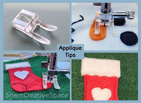 Shers Creative Space Applique Tips For The Regular Sewing Machine
