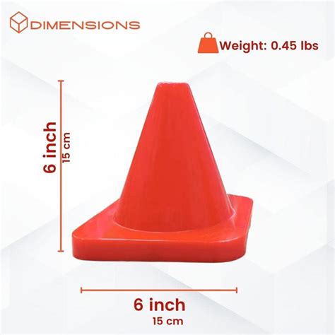 6 Inch Traffic Cones Hazmat Resource Inc