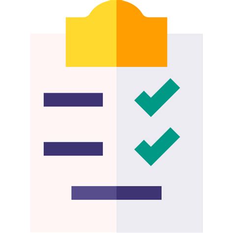 Review Basic Straight Flat Icon