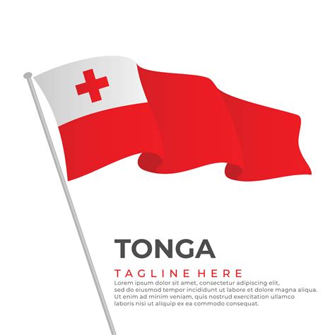 Template Vector Tonga Flag Modern Design 21499235 Vector Art At Vecteezy