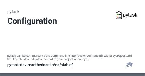 Configuration Pytask Dev G Bfcdf D Documentation