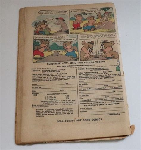 Tom And Jerry Comics 81 Dell Comic Comic Books Golden Age Dell Tom And Jerry Hipcomic