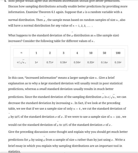 Solved Discuss How Sampling Distributions Actually Enable Chegg