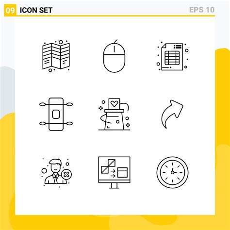 Set Of 9 Commercial Outlines Pack For Card Skateboard Hardware Longboard Branding Editable