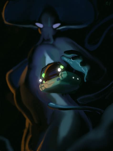 Rule 34 Abyss Bigfin Squid Deepsea Digital Media Artwork Extreme Size Difference Fecharis