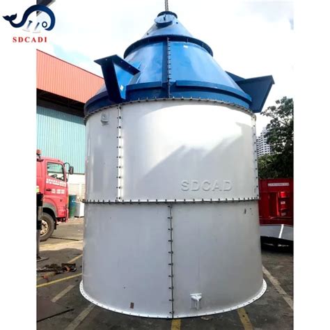 Sdcad 60 Ton Cement Powder Cement Silo Screw Conveyor Motor Bolted Silo