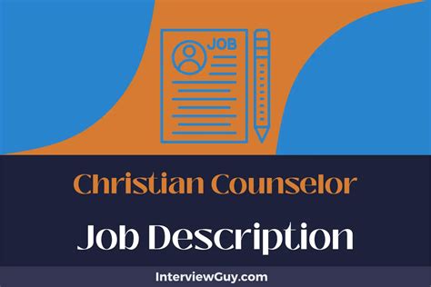 Christian Counselor Job Description Updated For 2026
