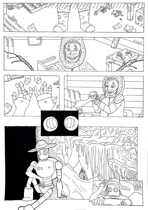 Comic About Old Robot Behance
