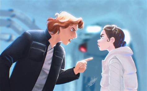 Han X Leia Tiefighters Han Solo And Leia Organa Art Star Wars Pictures Star Wars Fandom