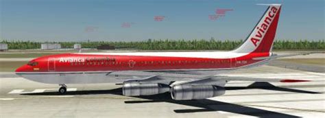 Avianca Colombia HK 726 For Shenshee Boeing 720B Aircraft Skins
