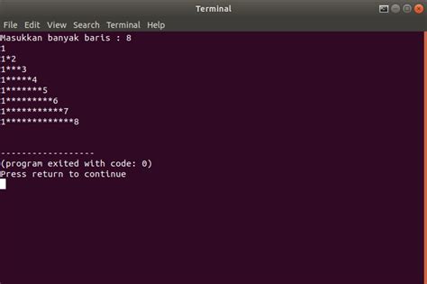 Segitiga Angka Dan Bintang Analisis Algoritma Dan Program C Develop 251
