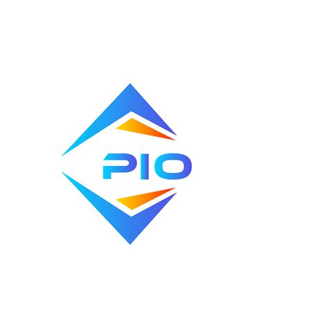 Pio Abstract Technology Logo Design On White Background Pio Creative